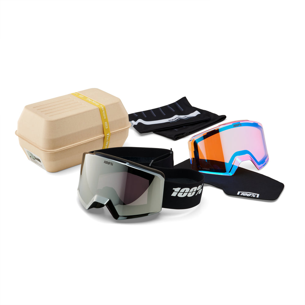 NORG HiPER Goggle White/Violet Goggles | Ride 100%
